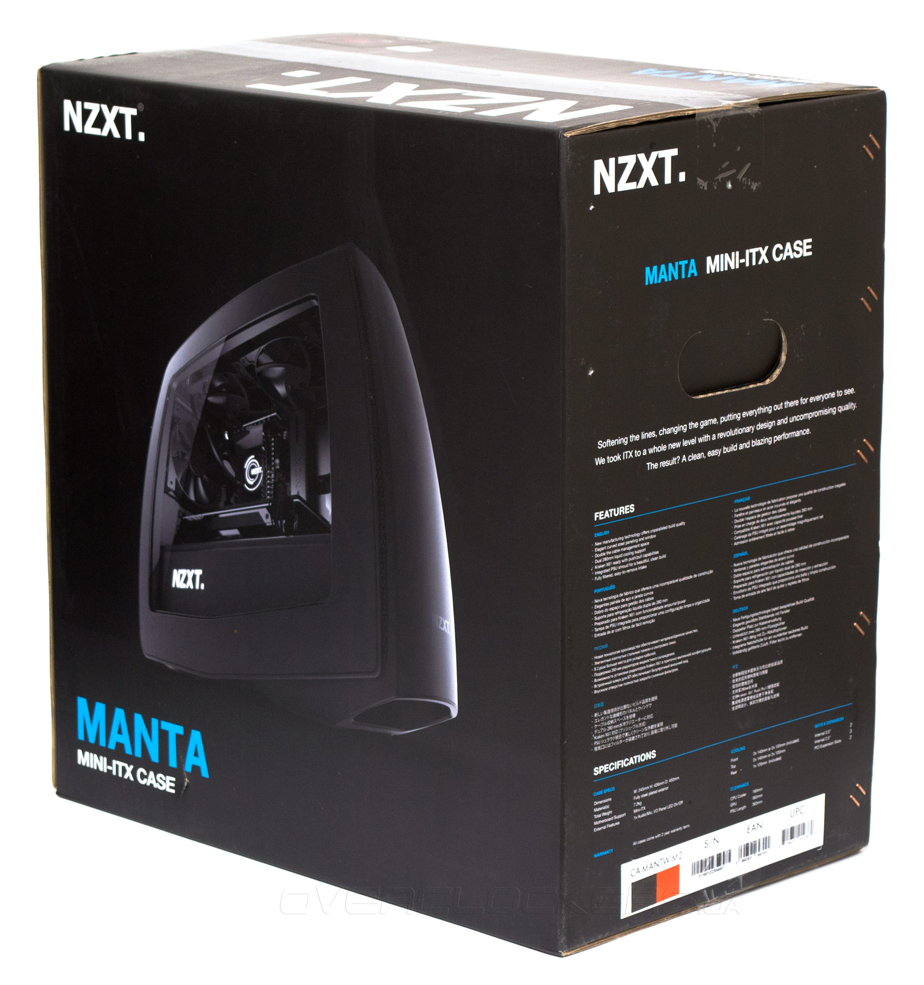 Обзор корпуса NZXT Manta для плат Mini-ITX