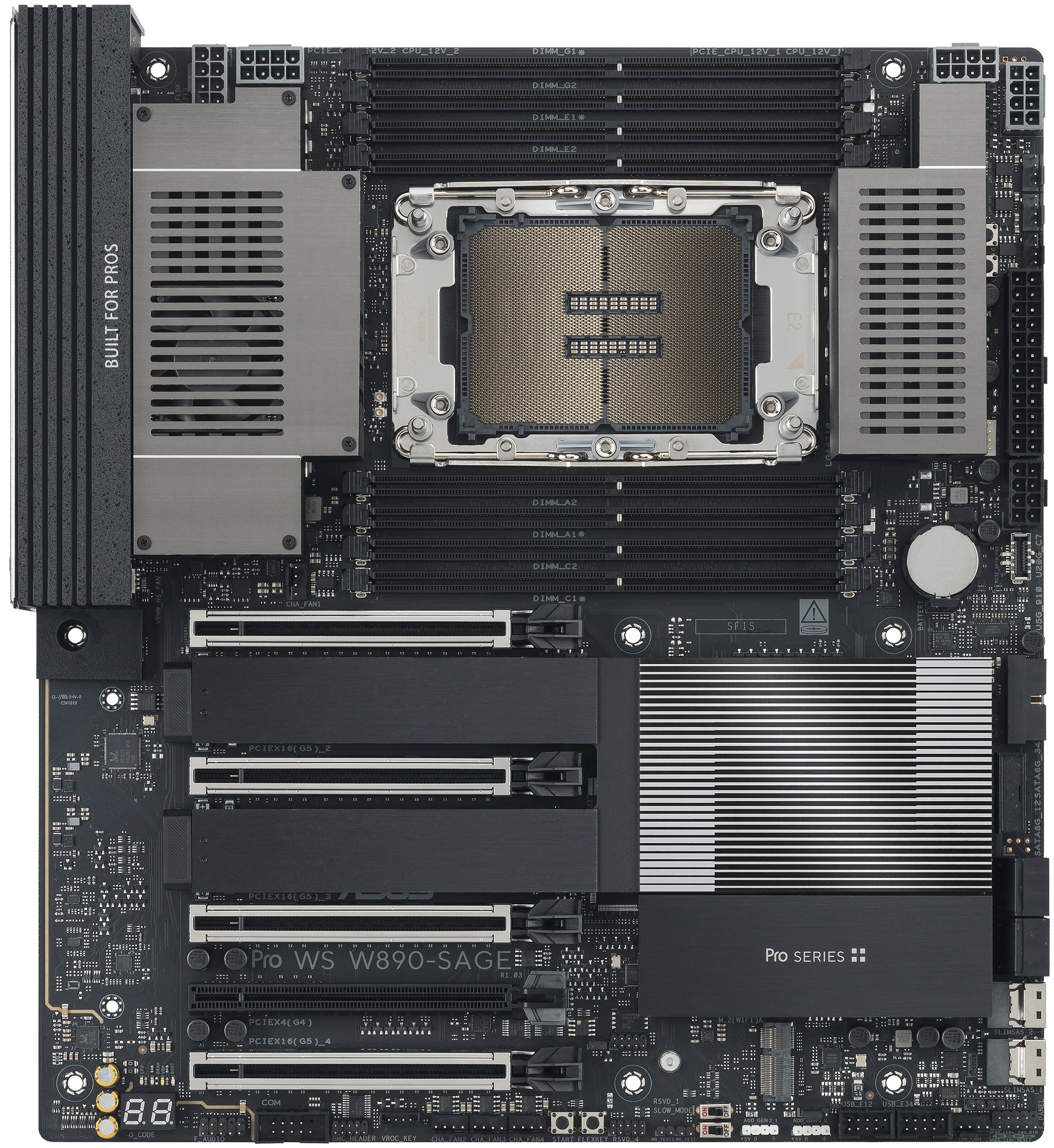На подходе материнская плата ASUS Pro WS W890-SAGE для платформы Intel ...