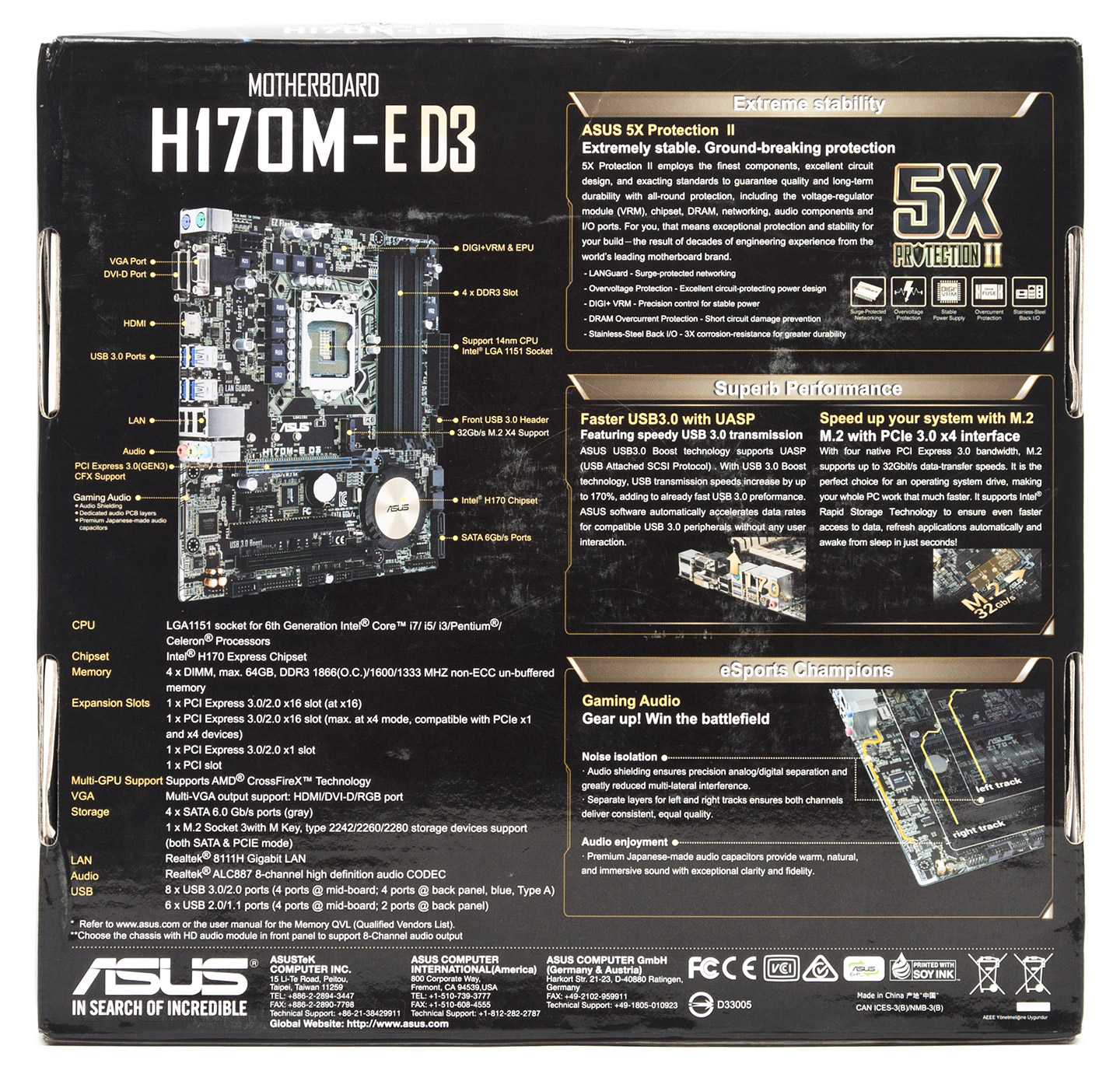 Обзор материнской платы ASUS H170M-E D3 для процессоров Intel Skylake-S ...