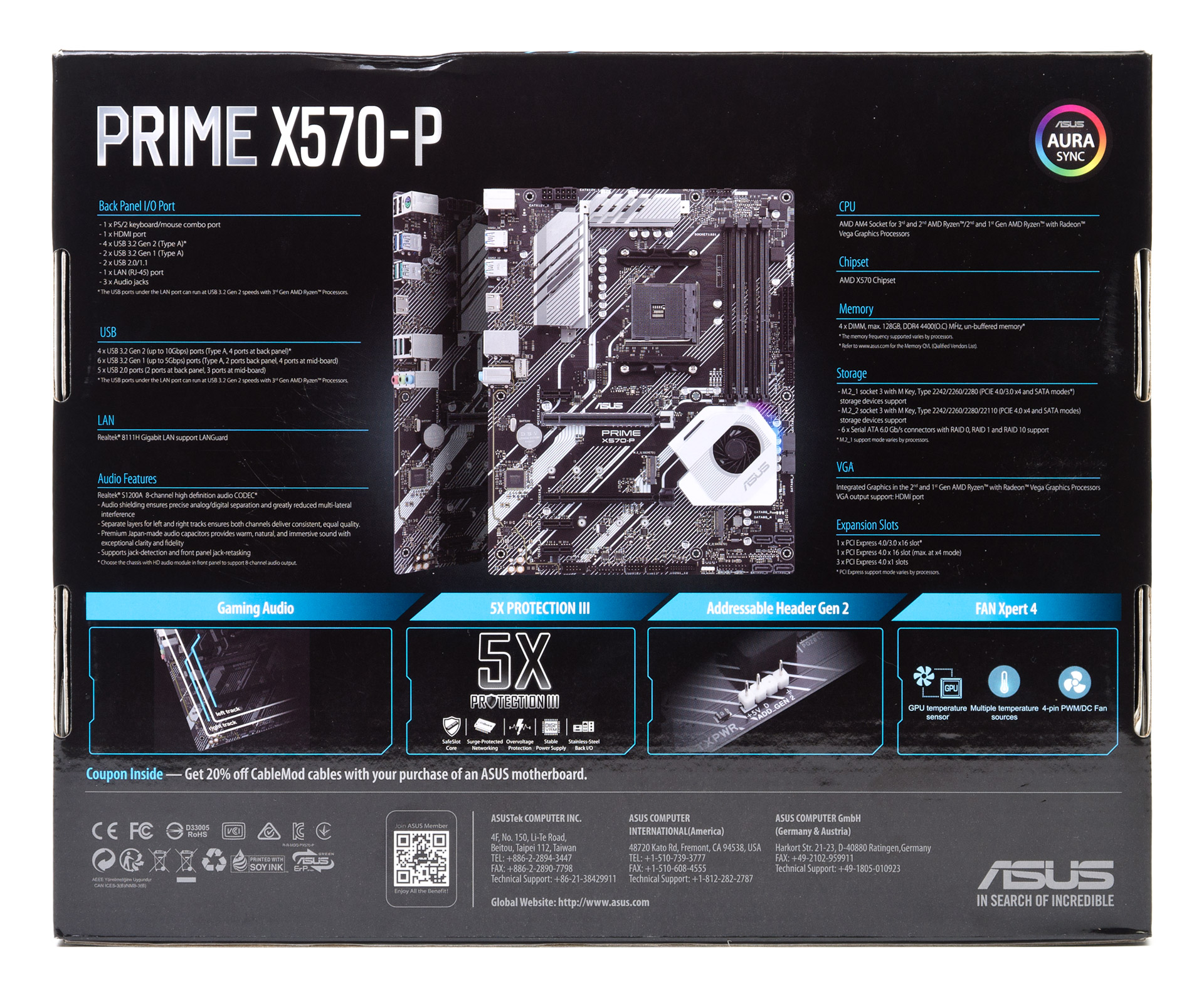 Обзор материнской платы ASUS Prime X570-P. Прочный каркас