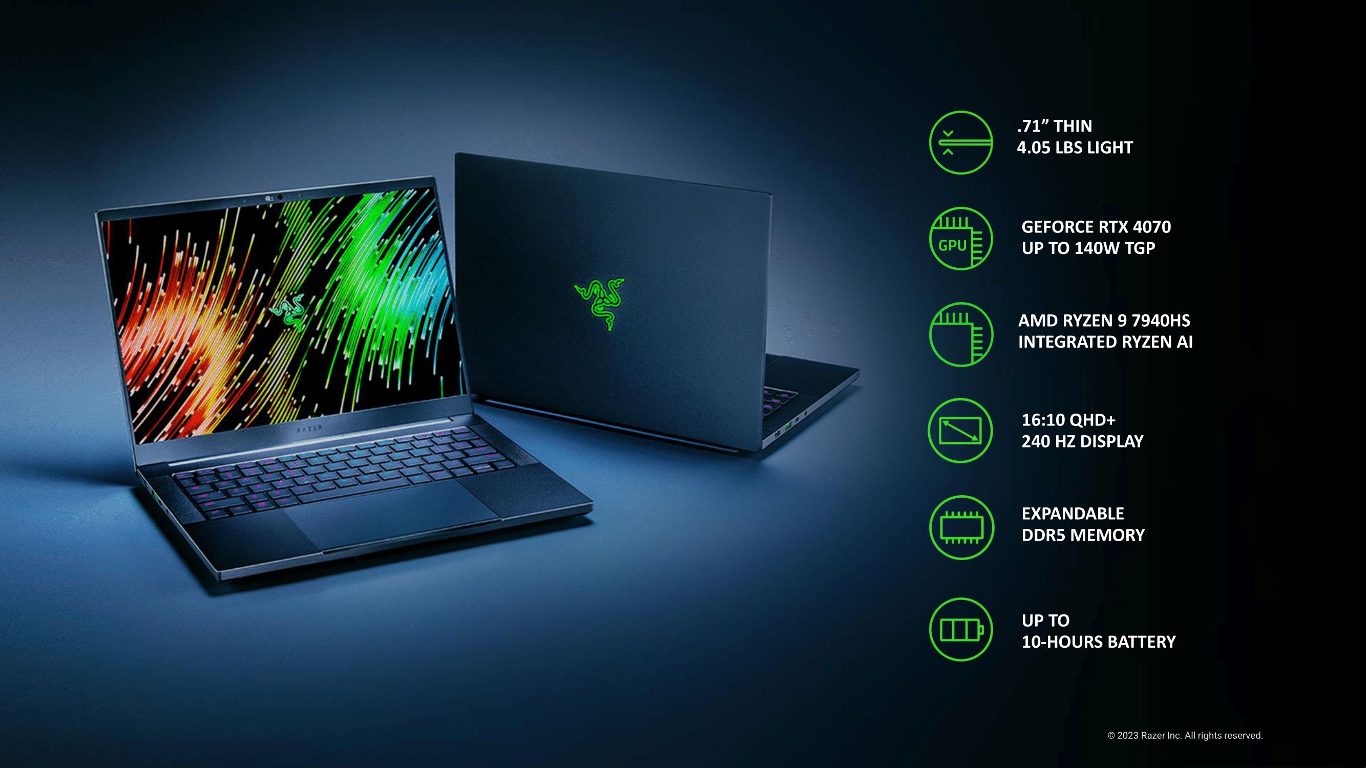 Обновлённый Razer Blade 14 сочетает AMD Ryzen 9 7940HS и дискретную графику GeForce RTX
