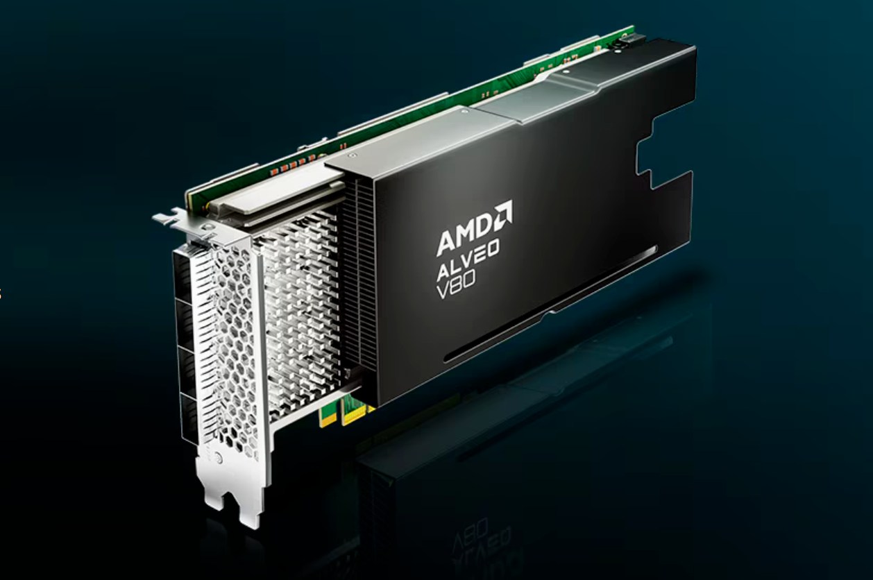 AMD представила специализированный ускоритель вычислений Alveo V80