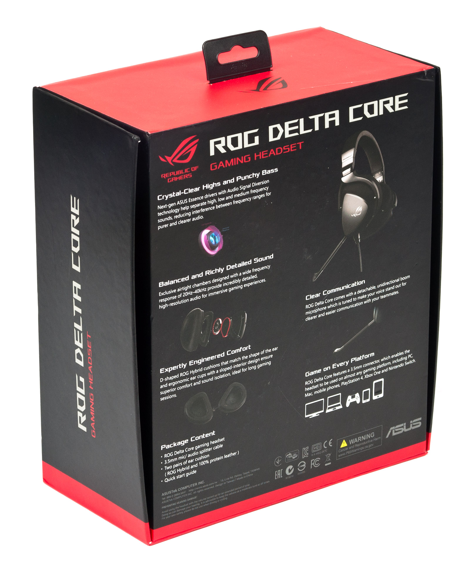 Обзор игровой гарнитуры ASUS ROG Delta Core