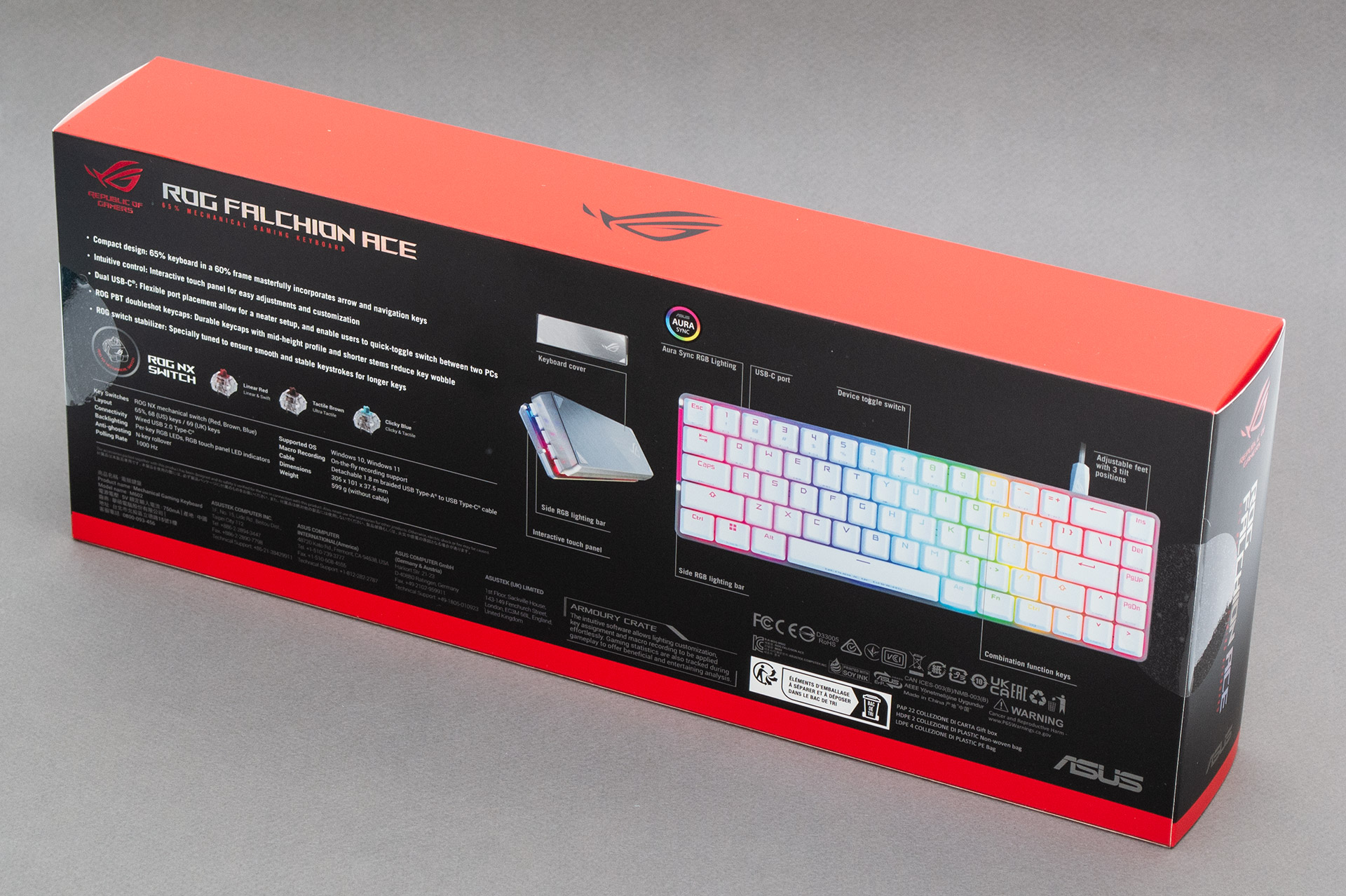 Обзор игровой механической клавиатуры ASUS ROG Falchion Ace