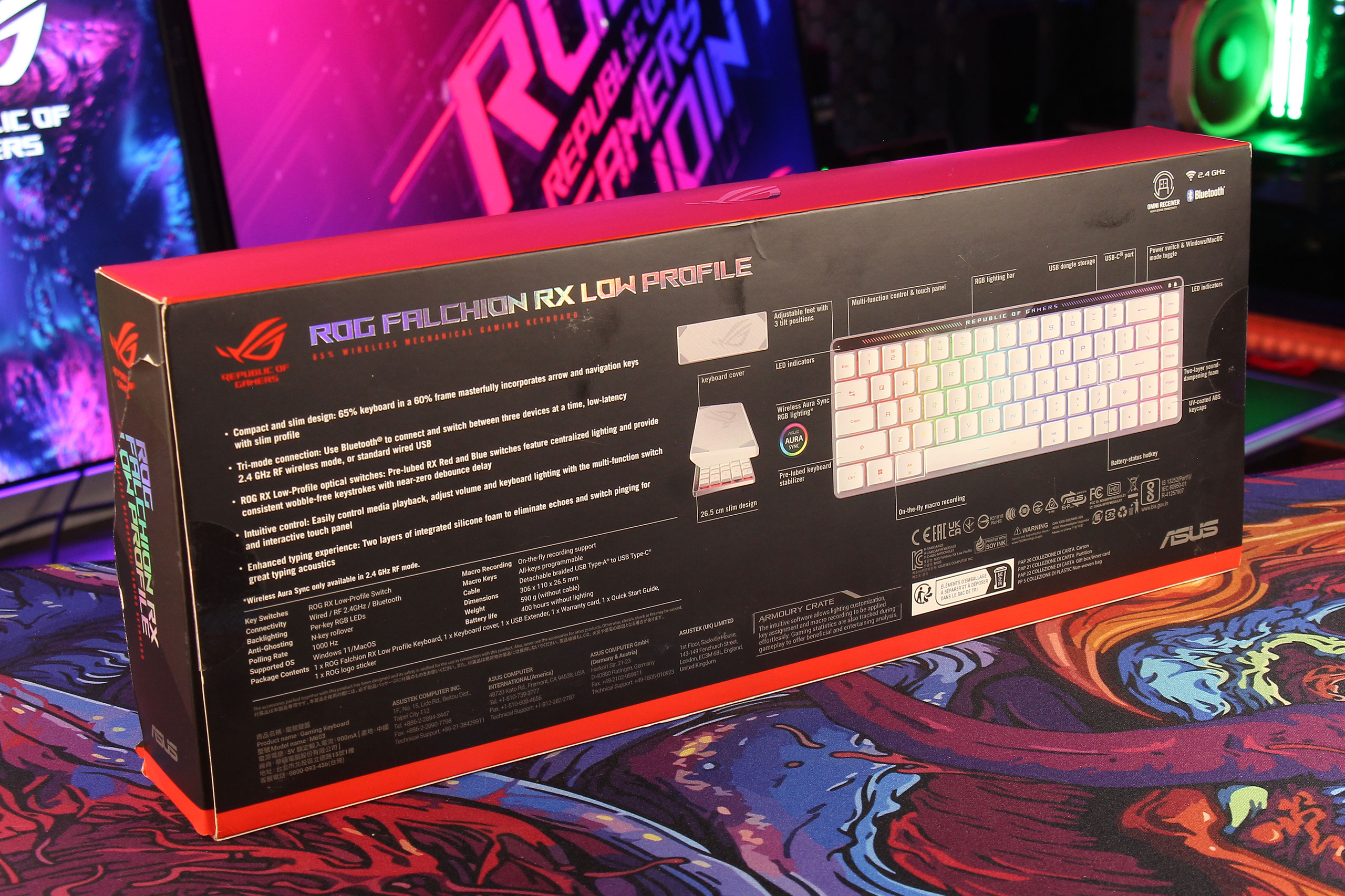 Обзор клавиатуры ASUS ROG Falchion RX Low Profile