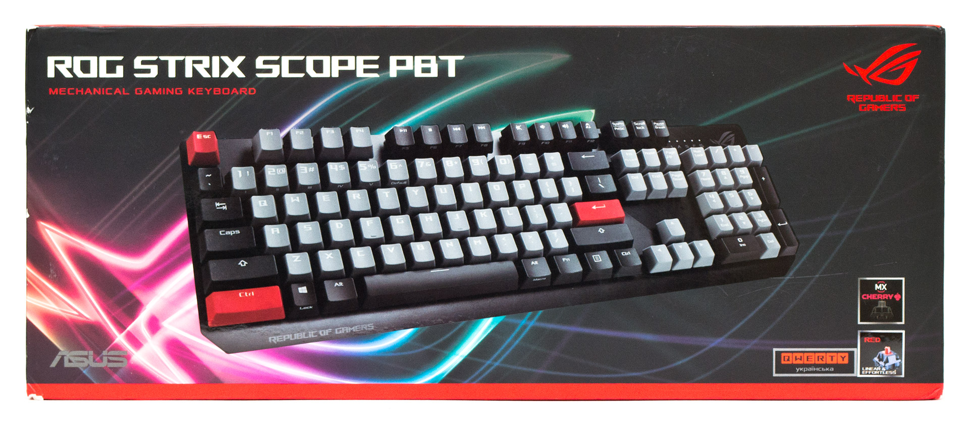 Обзор игровой механической клавиатуры ASUS ROG Strix Scope PBT