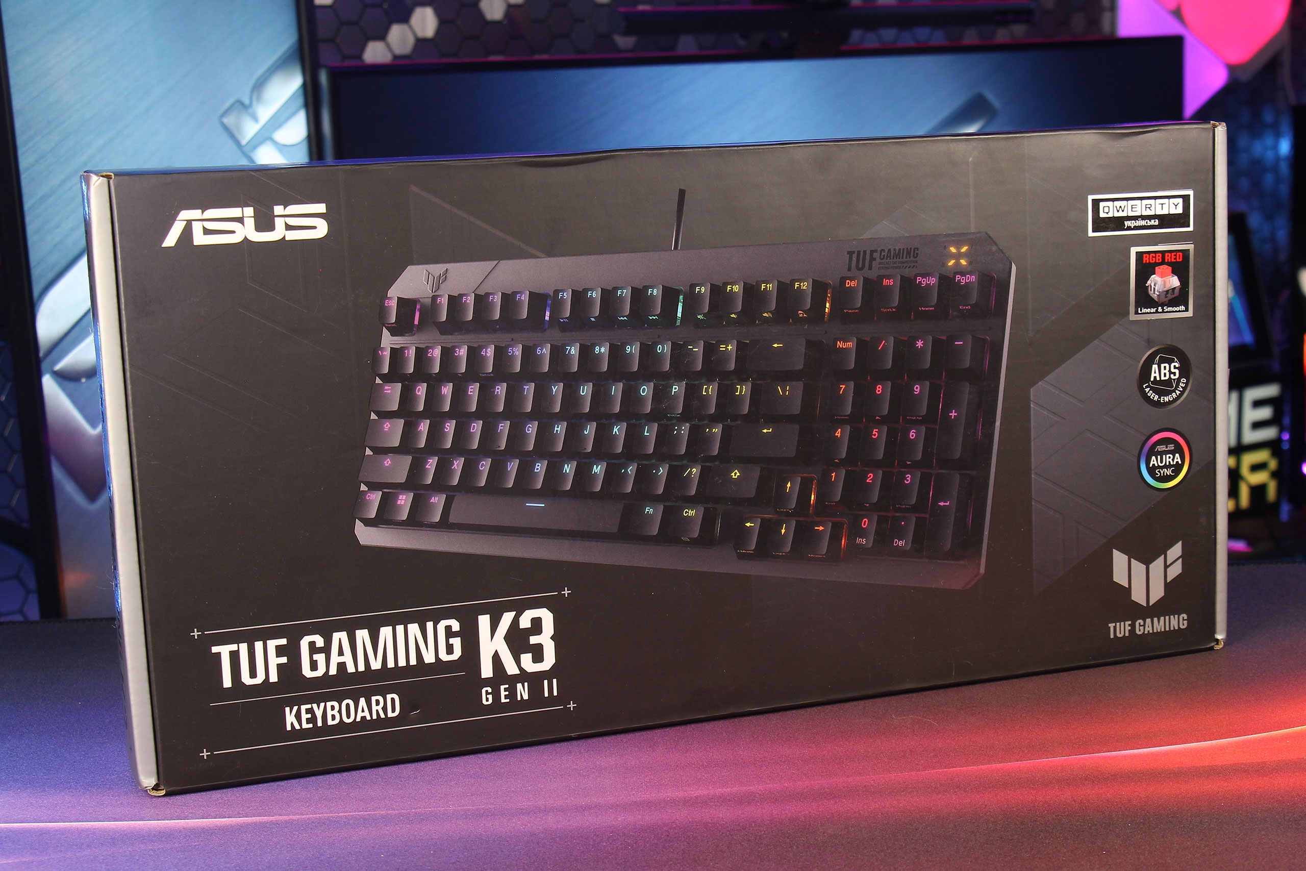 Огляд оптично-механічної клавіатури ASUS TUF Gaming K3 Gen II
