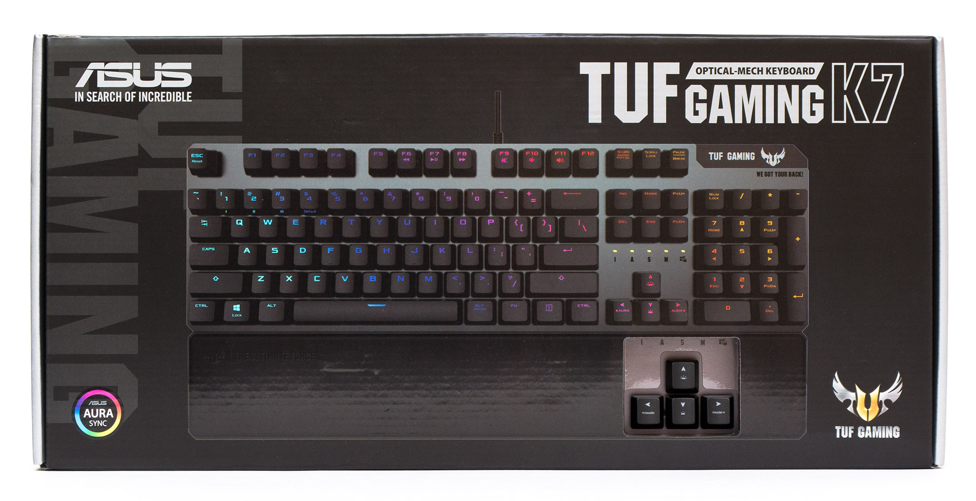 Обзор игровой оптико-механической клавиатуры ASUS TUF Gaming K7