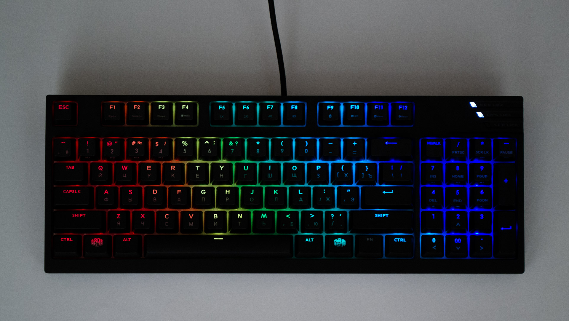 Обзор механической игровой клавиатуры Cooler Master MasterKeys Pro M RGB