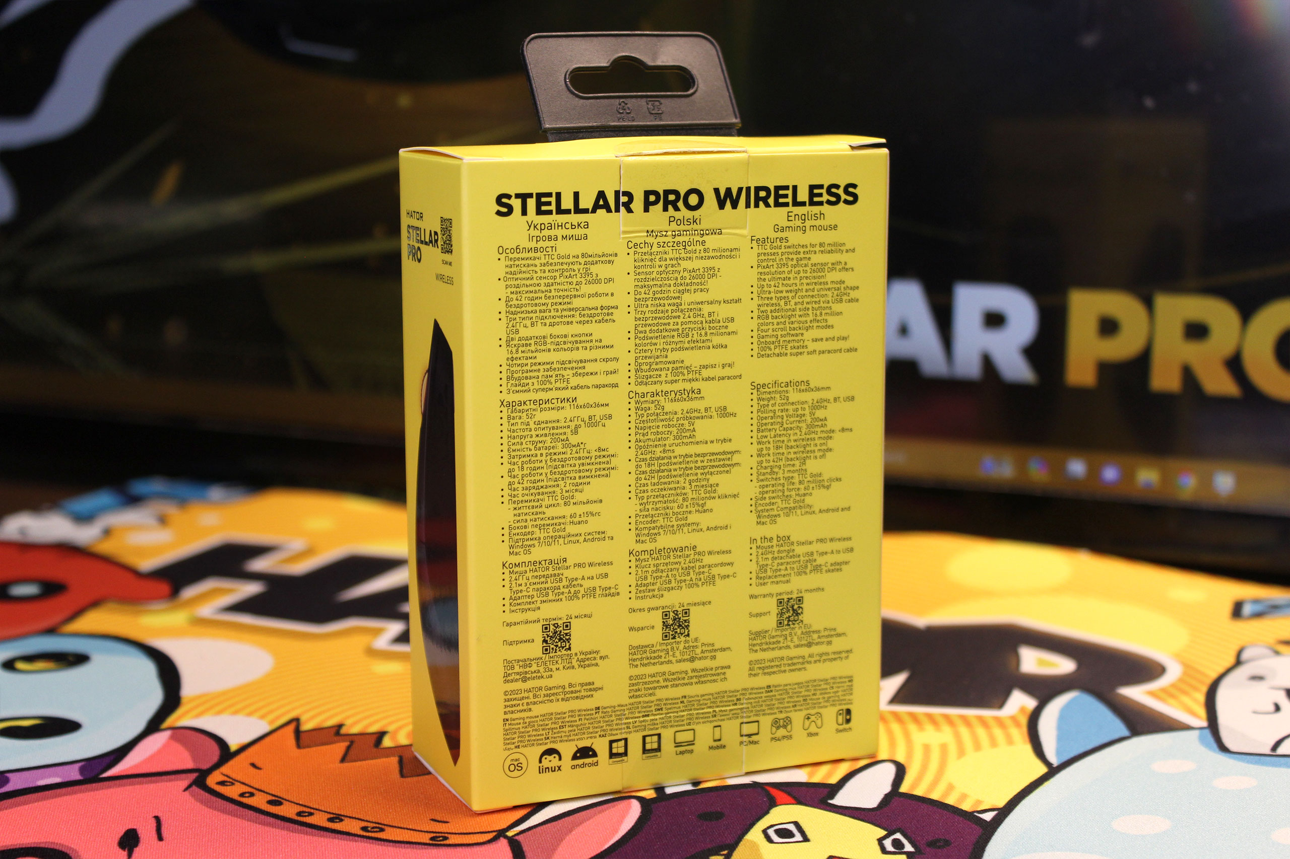 Обзор беспроводной игровой мыши HATOR Stellar Pro Wireless