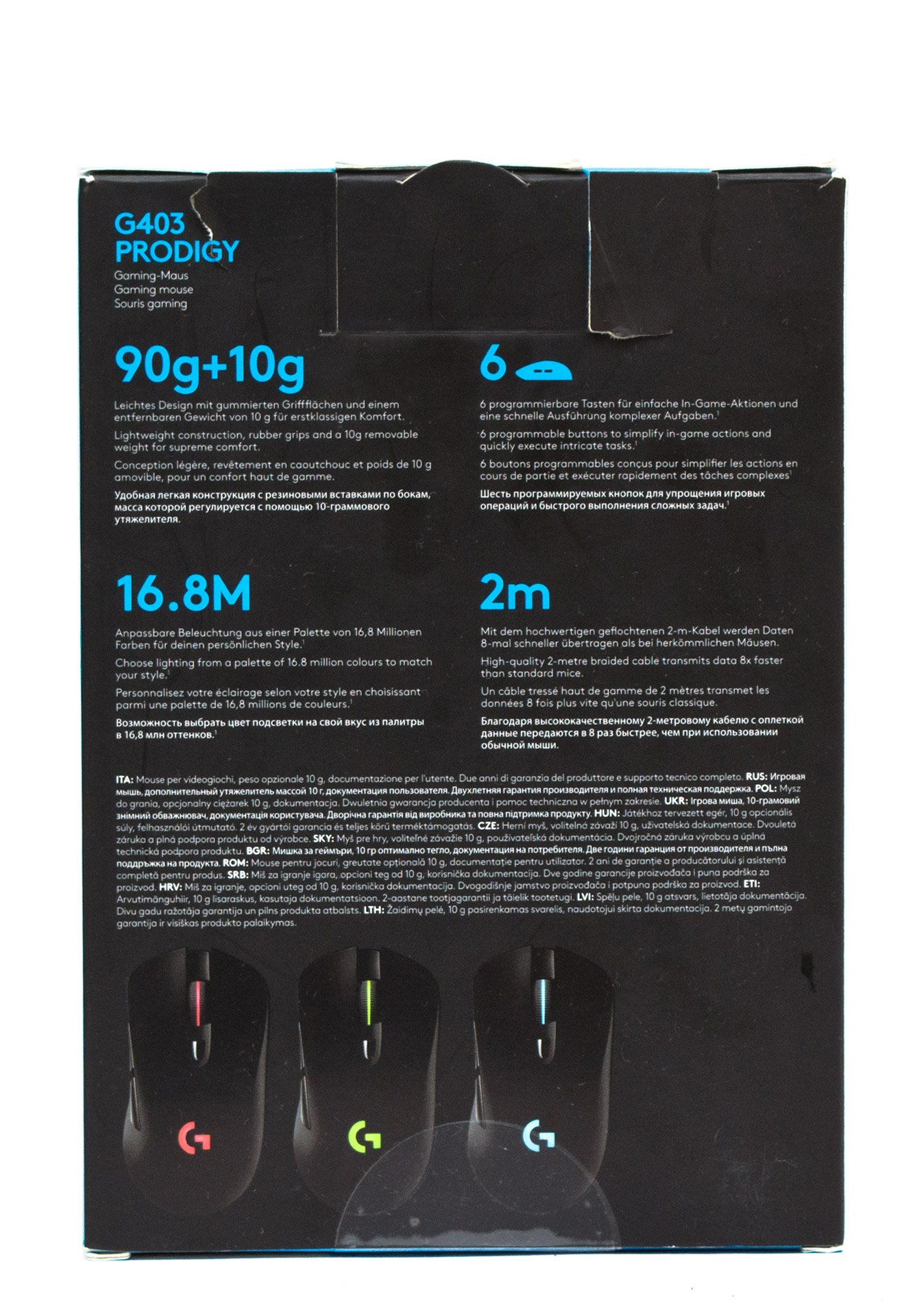 Обзор игровой мыши Logitech G403