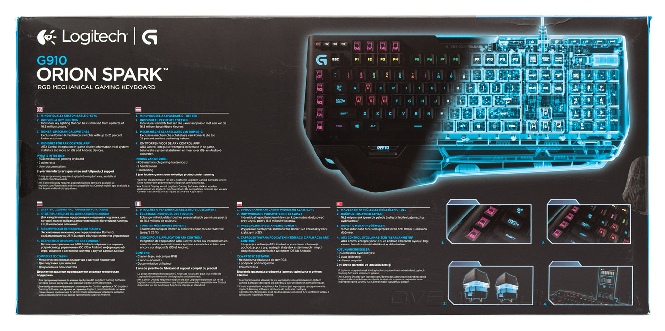 Обзор игровой механической клавиатуры Logitech G910 Orion Spark