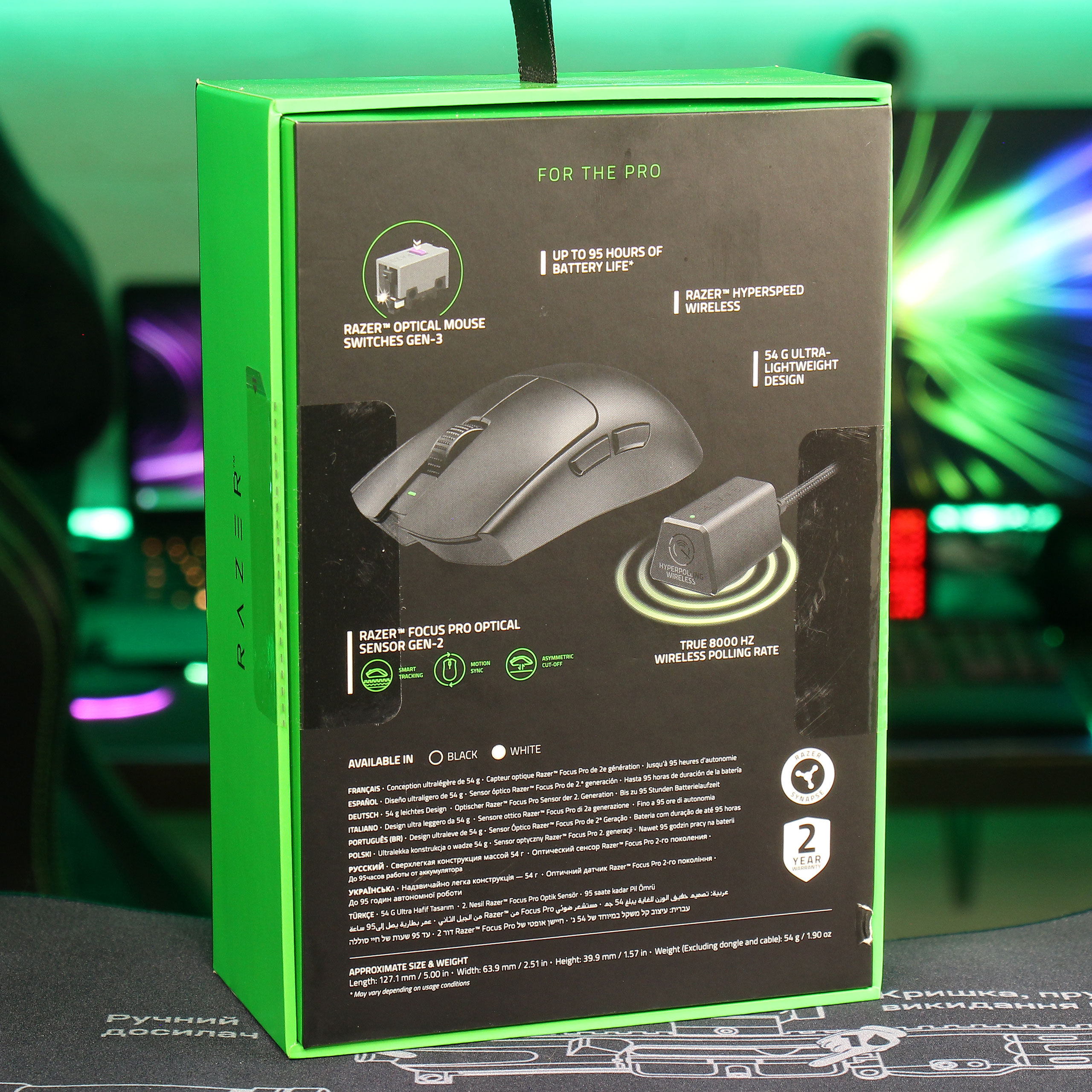Обзор беспроводной игровой мыши Razer Viper V3 Pro