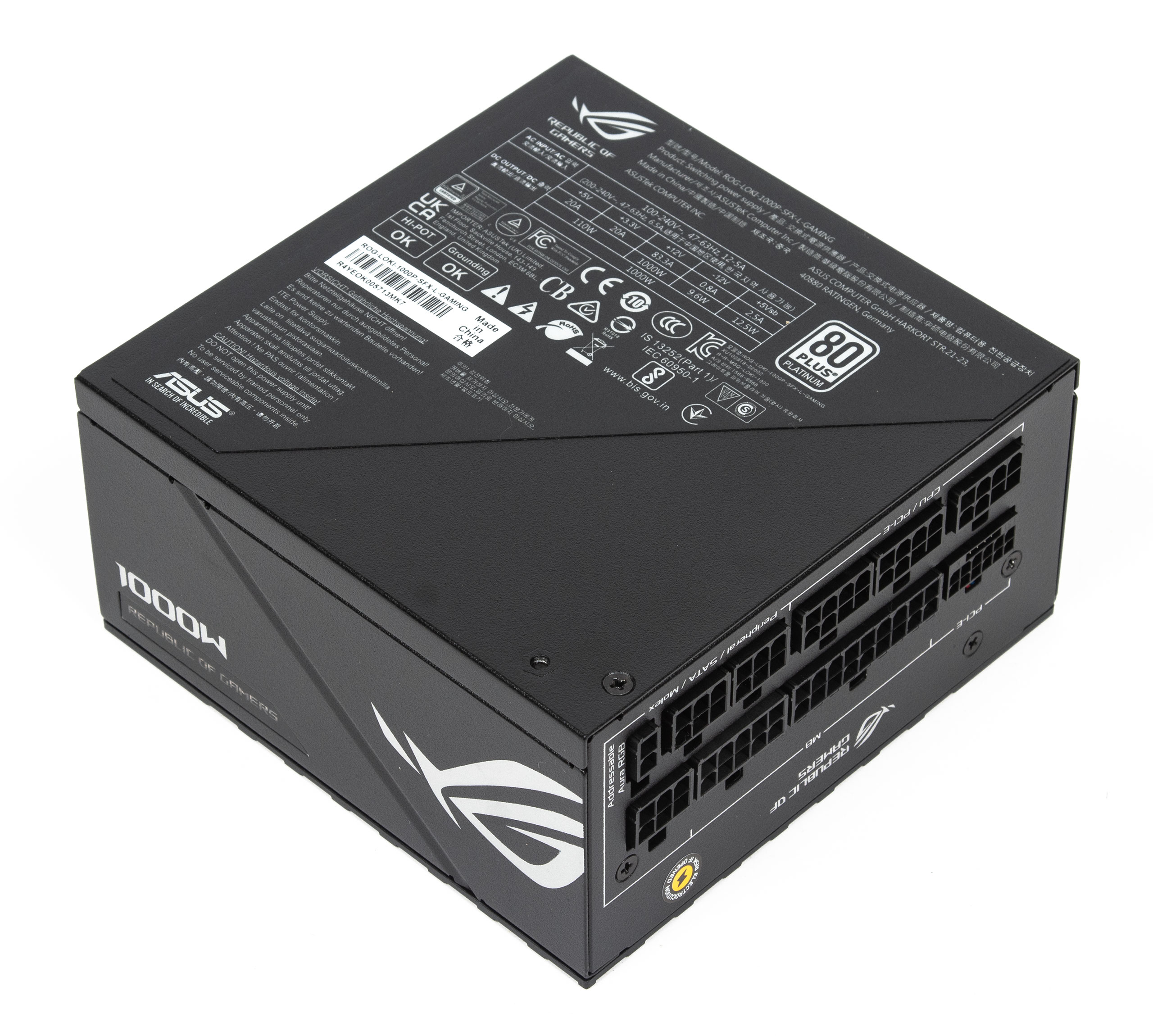 Обзор блока питания ASUS ROG LOKI SFX-L 1000W Platinum с поддержкой ...